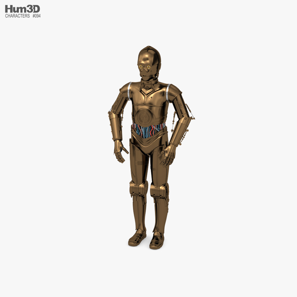 C-3PO 3D model - Download Robots on 3DModels.org