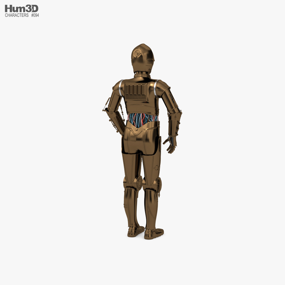 C-3PO 3D model - Download Robots on 3DModels.org
