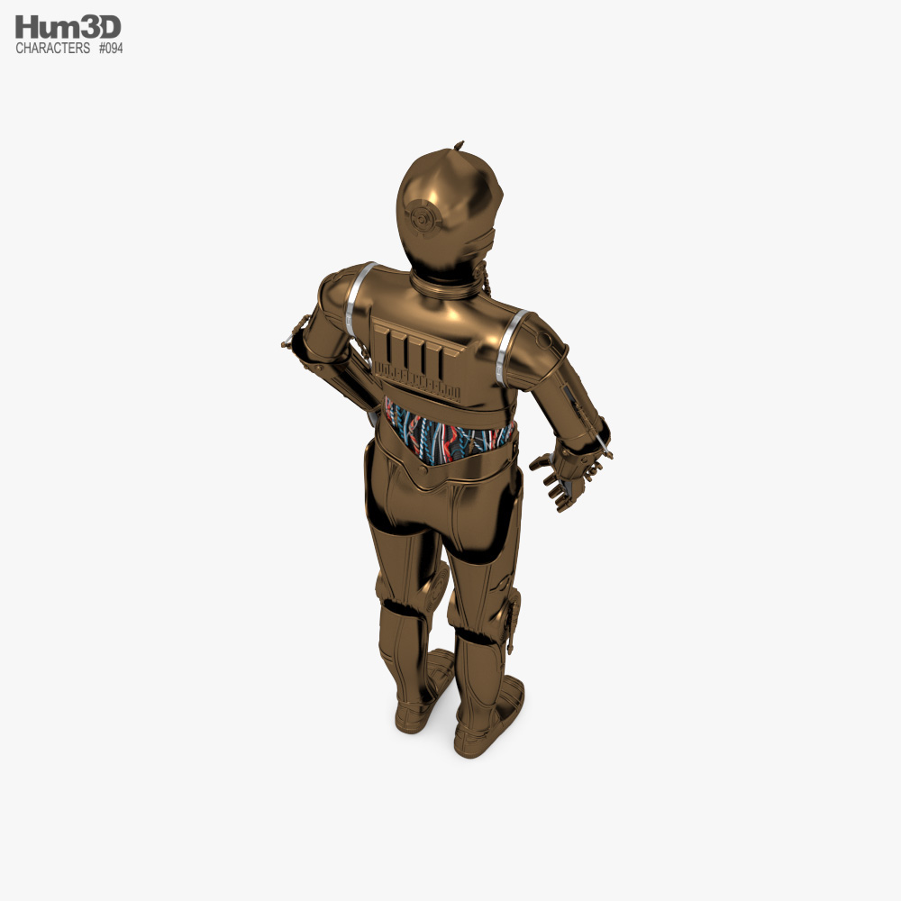 C-3PO 3D model - Download Robots on 3DModels.org