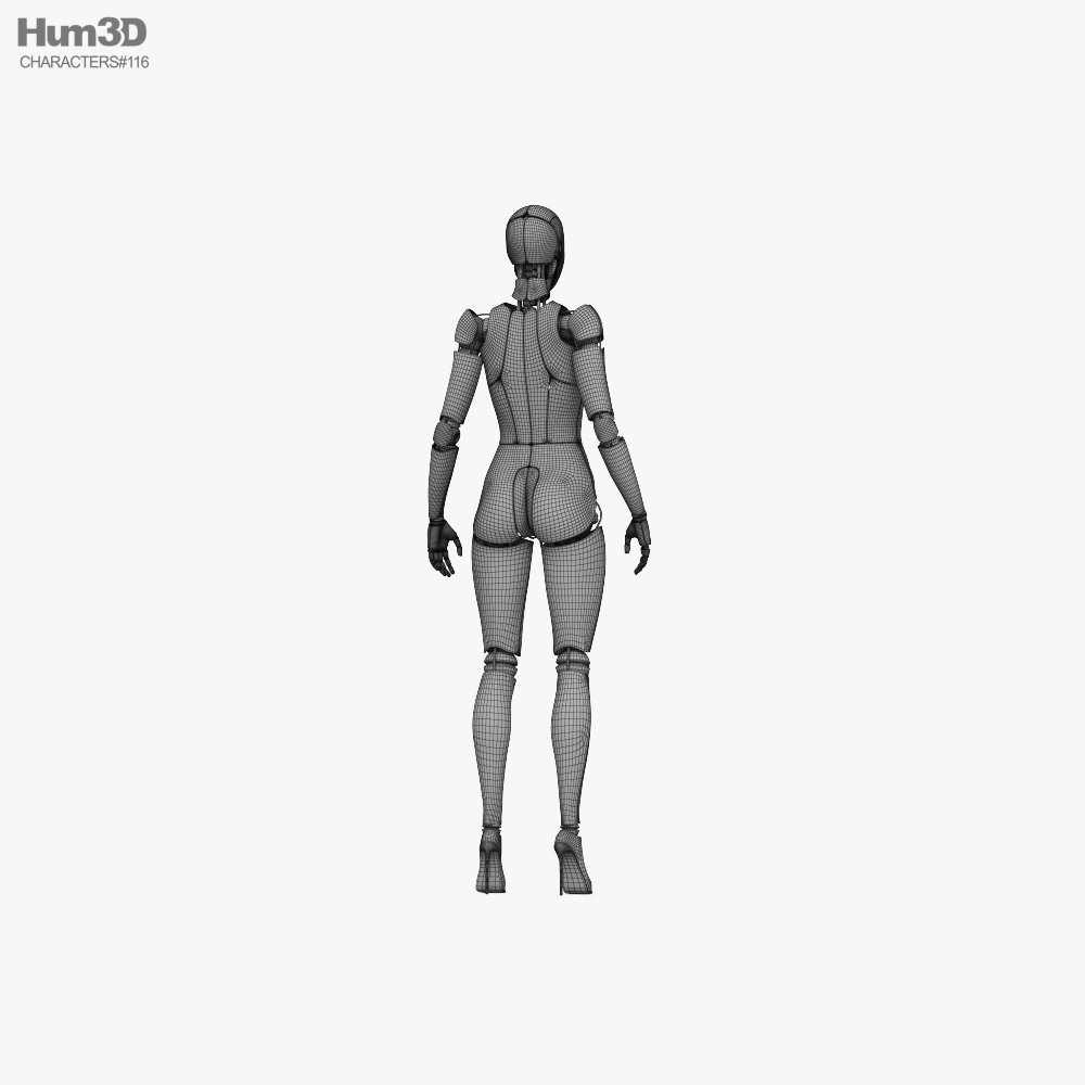 Cyborg Female 3D model - Download Robots on 3DModels.org