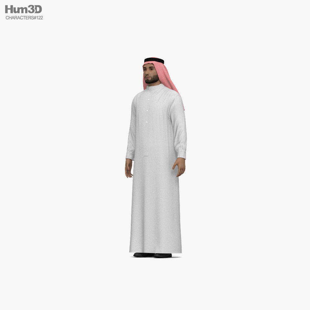 Middle Eastern Man 3D model - Download Character on 3DModels.org
