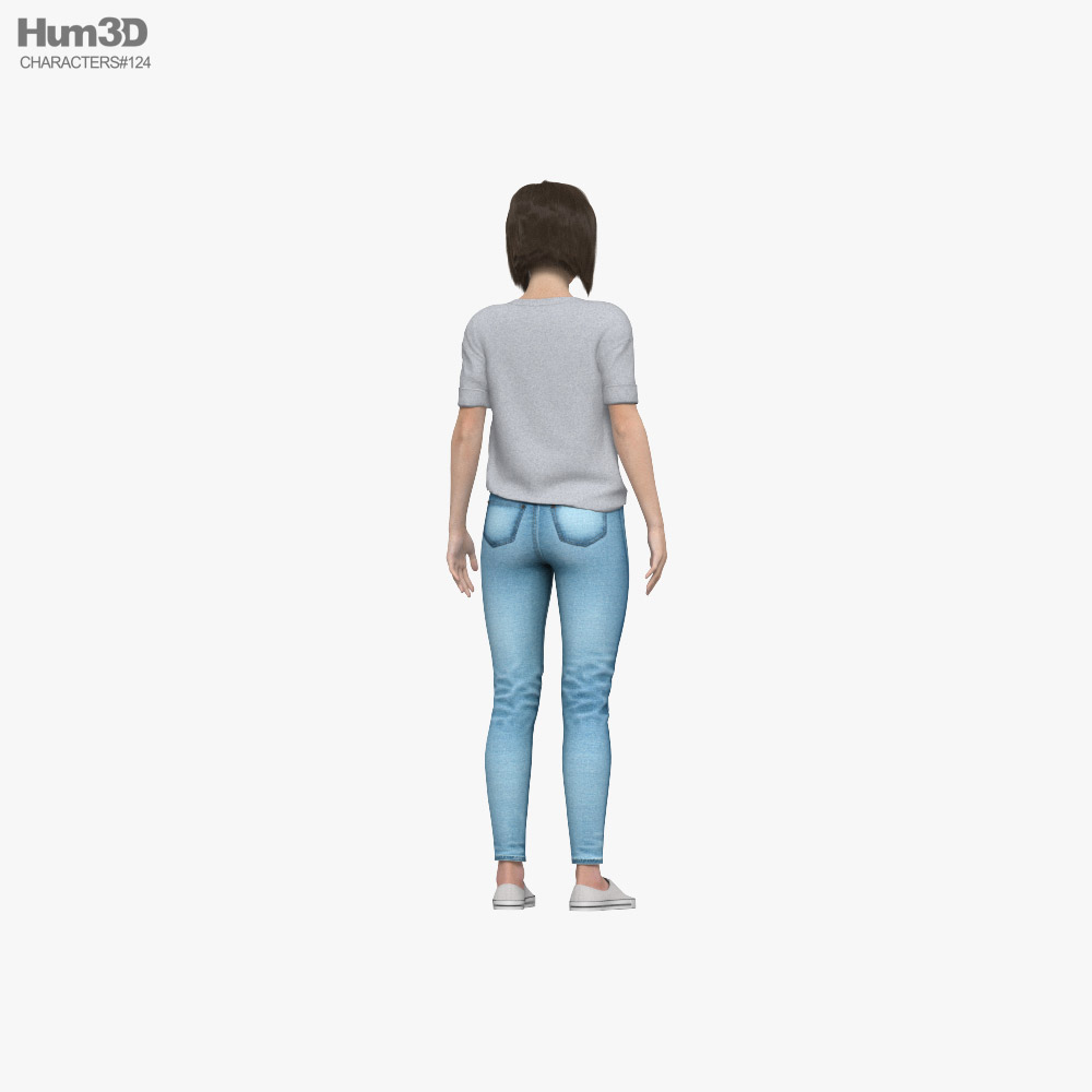 Generic Woman 3D model - Download Character on 3DModels.org