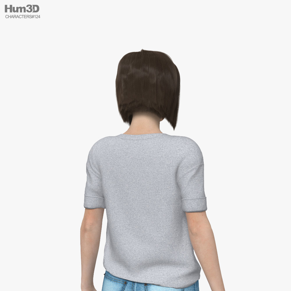 Generic Woman 3D model - Download Character on 3DModels.org