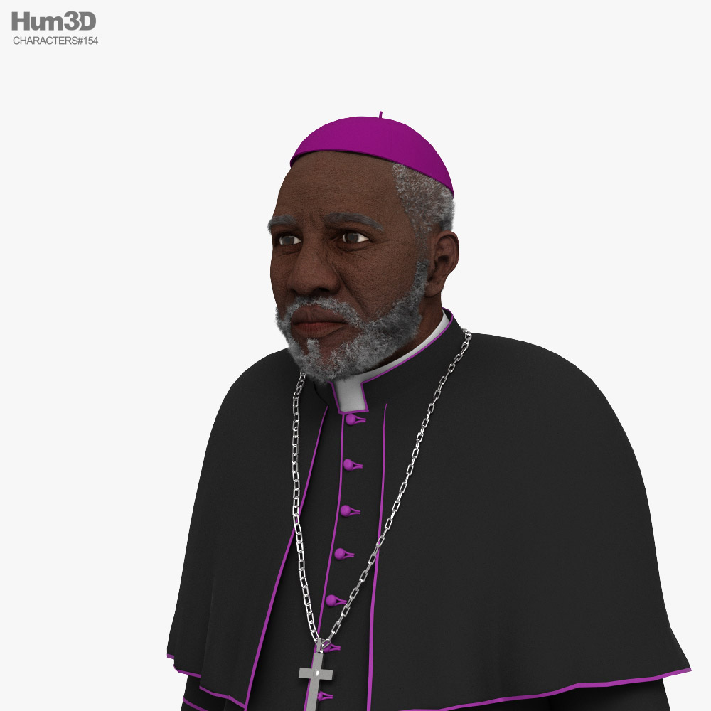Obispo católico Modelo 3D - Descargar Character on 3DModels.org