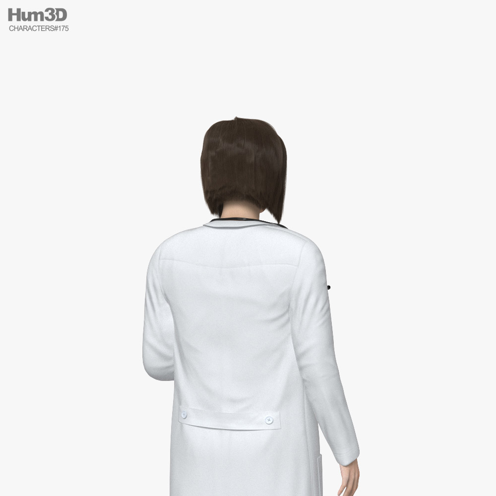 Female Doctor 3D model - Download Medical Equipment on 3DModels.org