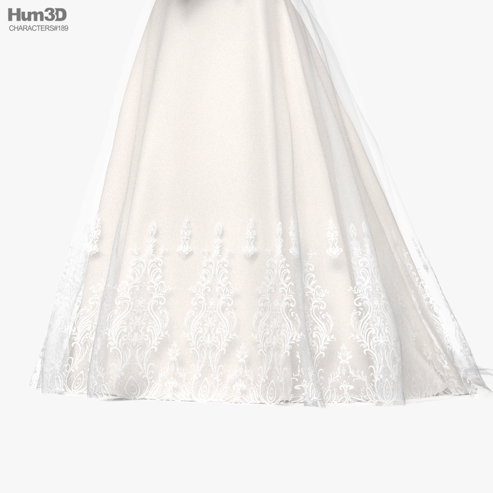 Bride 3D model - Download Character on 3DModels.org