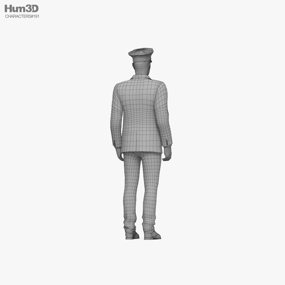 Limousine Driver Middle Eastern 3D model - Download Character on ...