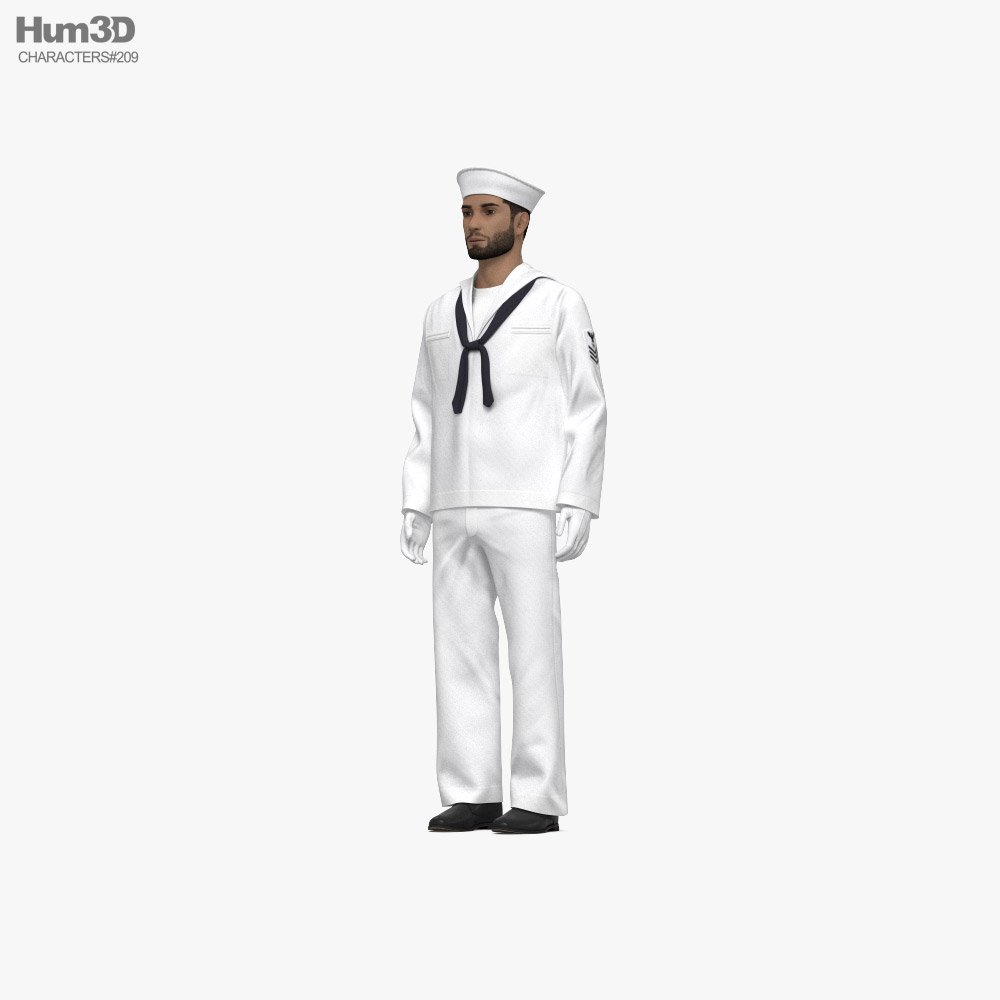 Middle Eastern Sailor 3D model - Download Character on 3DModels.org