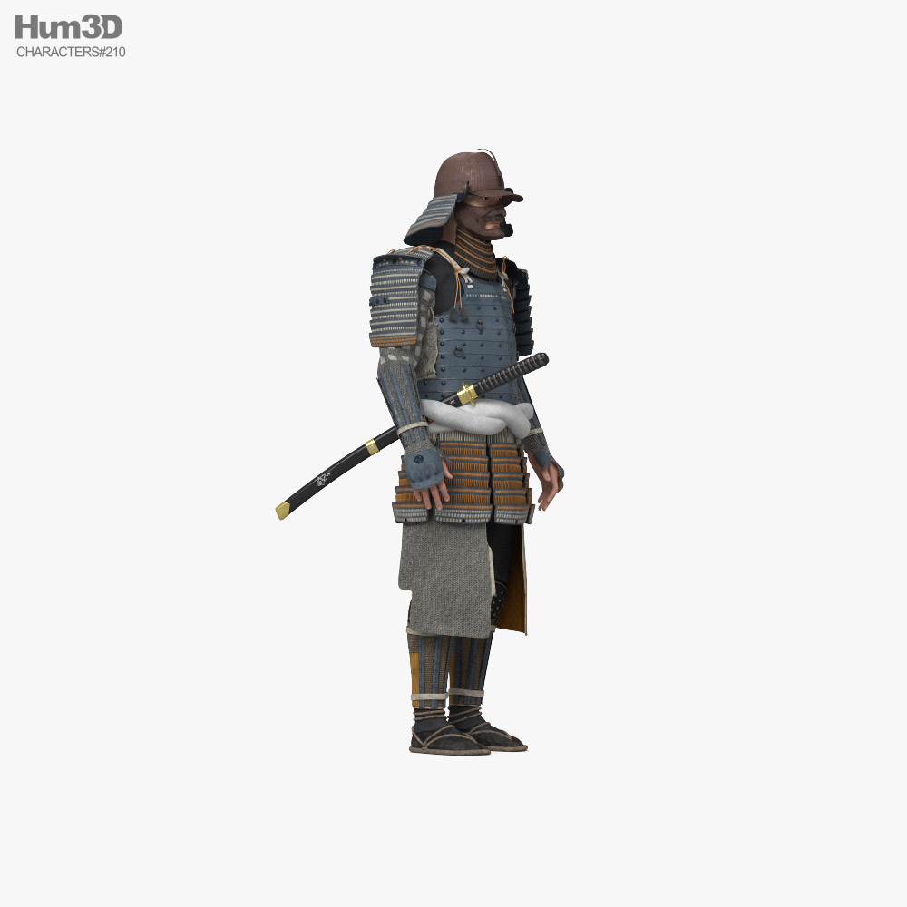 Samurai 3D model - Download Character on 3DModels.org