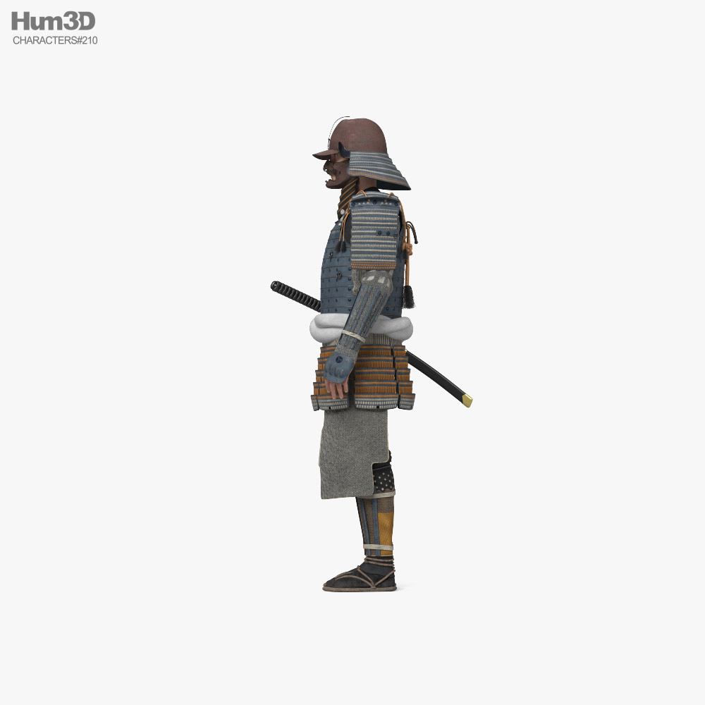 Samurai 3D model - Download Character on 3DModels.org