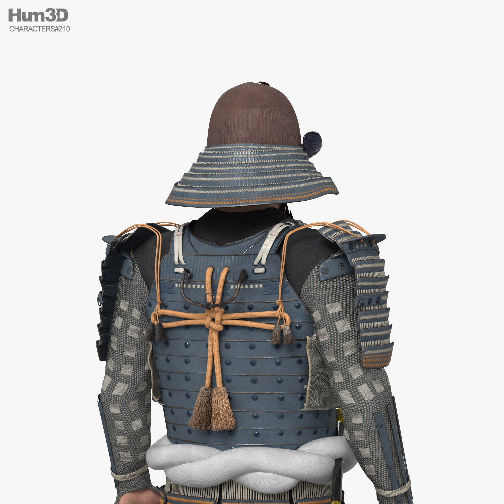 Samurai 3D model - Download Character on 3DModels.org