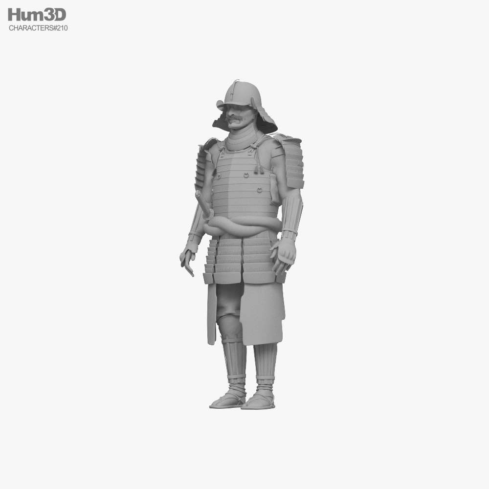 Samurai 3D model - Download Character on 3DModels.org
