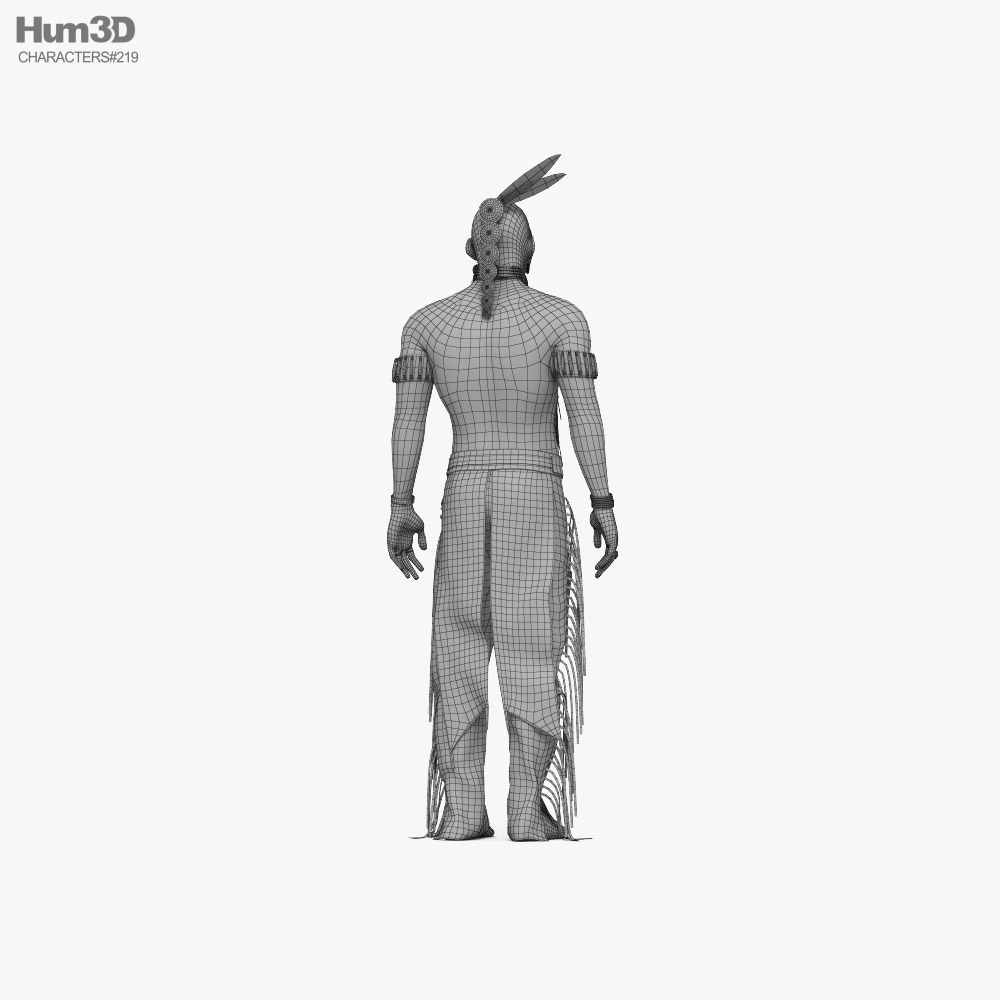 Native American 3D model - Download Character on 3DModels.org