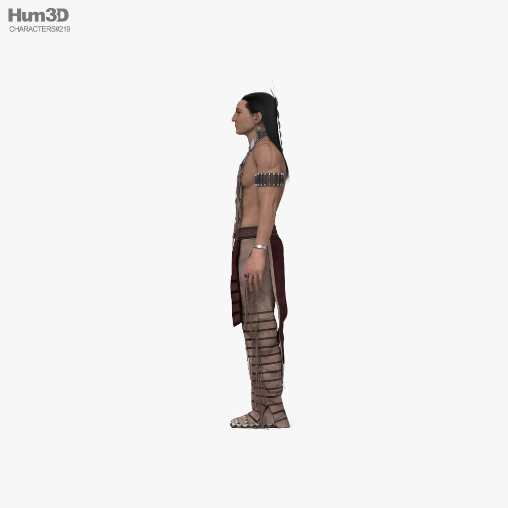 Native American 3D model - Download Character on 3DModels.org