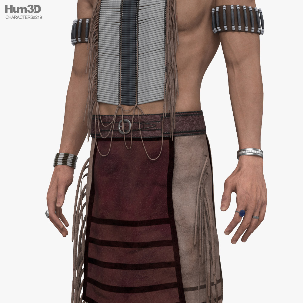 Native American 3D model - Download Character on 3DModels.org