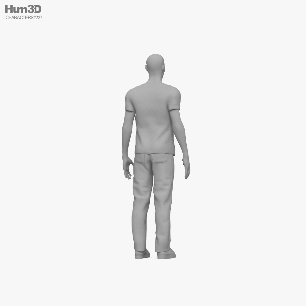 Asian Generic Man 3D model - Download Character on 3DModels.org