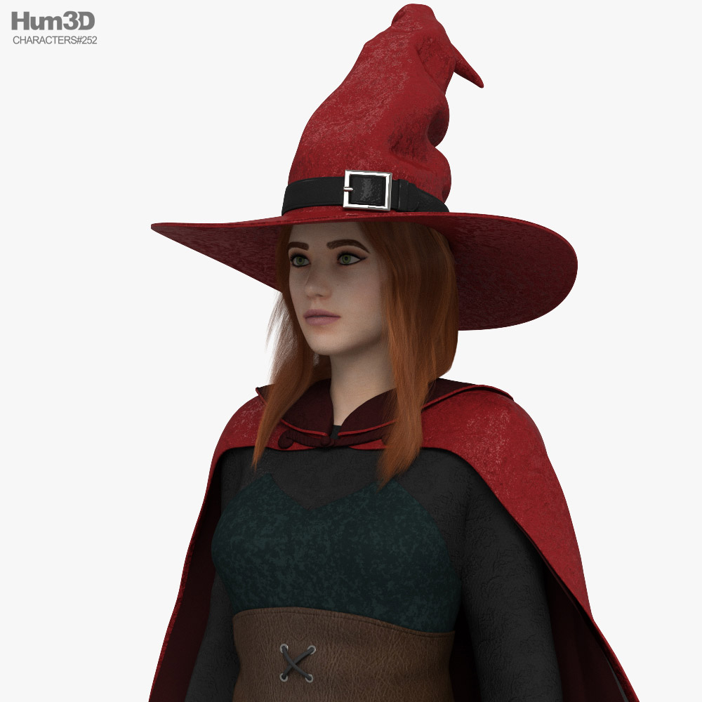 Witch 3D model - Download Mythological creatures on 3DModels.org
