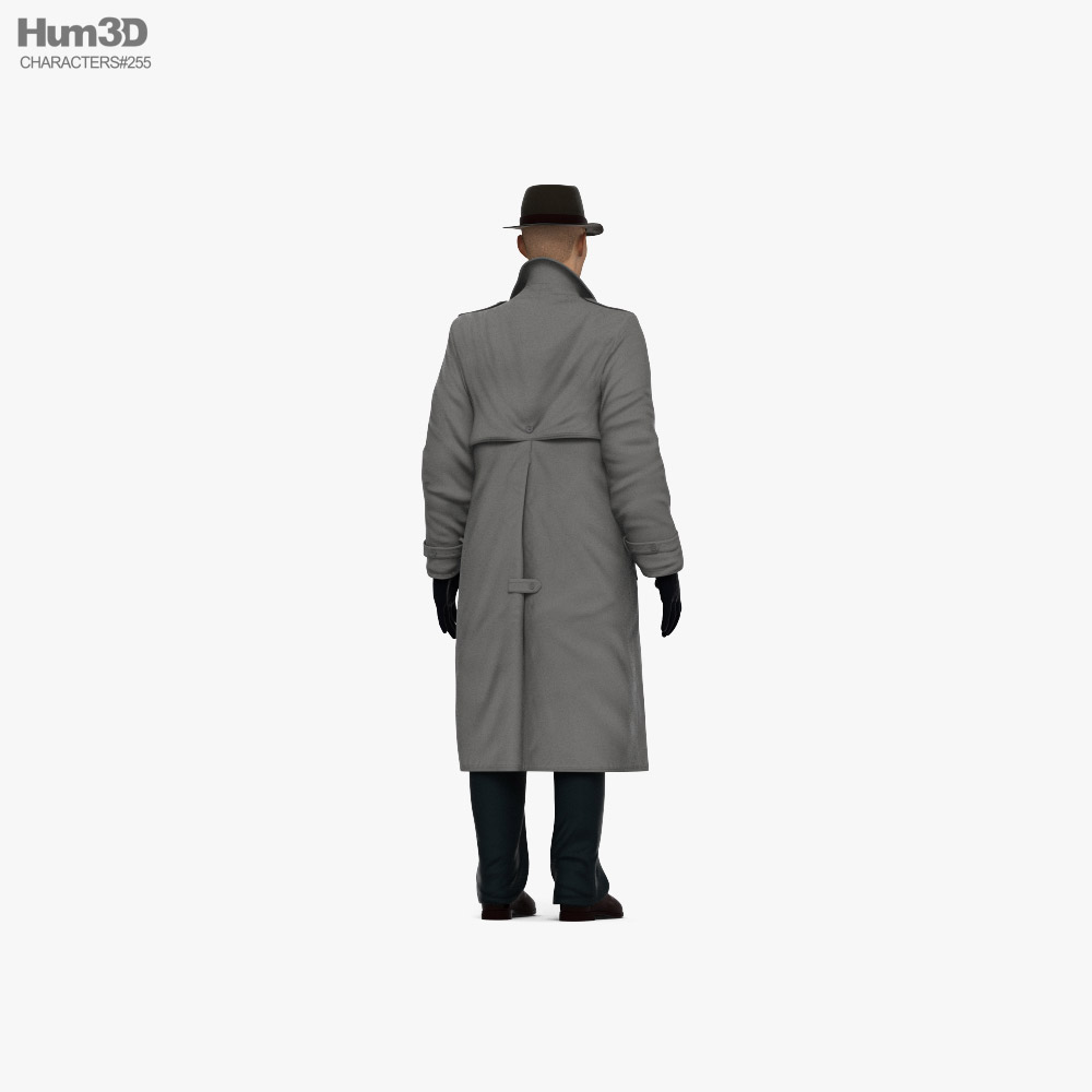 Asian Detective Modelo 3D - Descargar Character on 3DModels.org