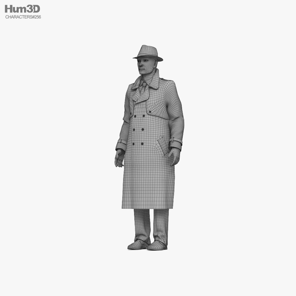 Middle Eastern Detective Modelo 3D - Descargar Character on 3DModels.org