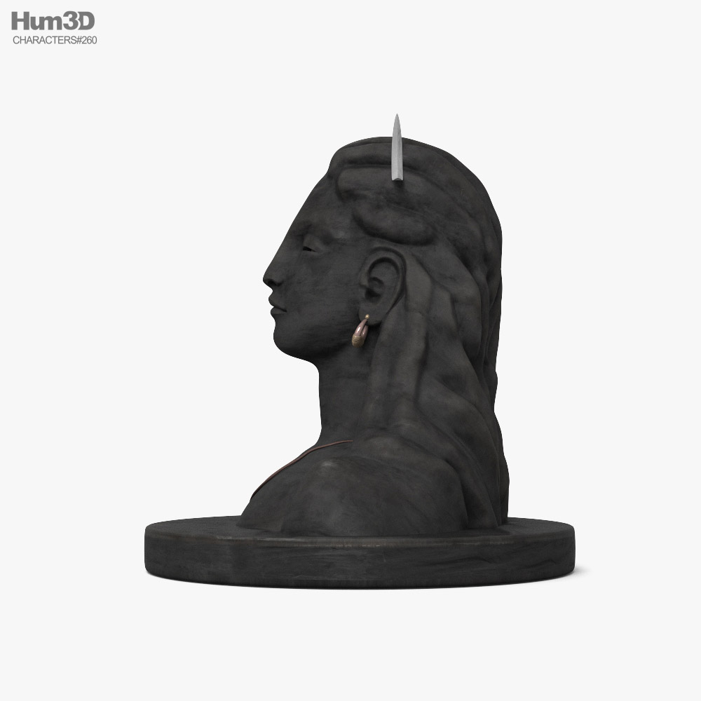 Adiyogi Shiva Bust 3D model - Download Street elements on 3DModels.org