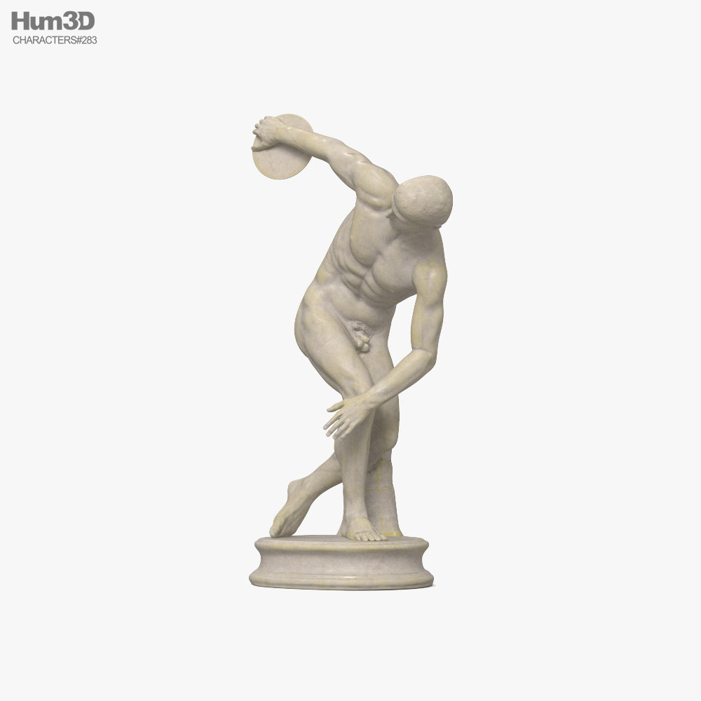 Discobolus Escultura Griega Antigua Modelo 3D - Descargar Escultura on ...