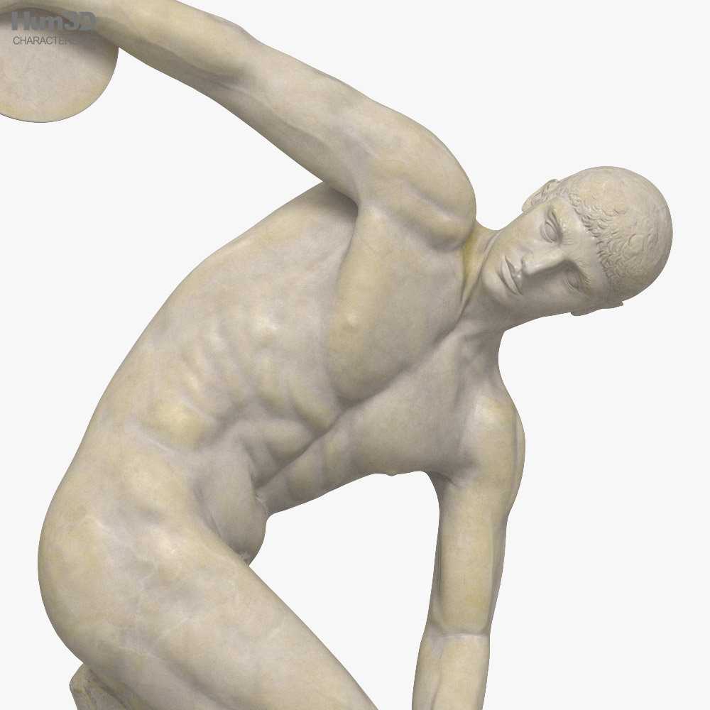 Discobolus Escultura Griega Antigua Modelo 3D - Descargar Escultura on ...