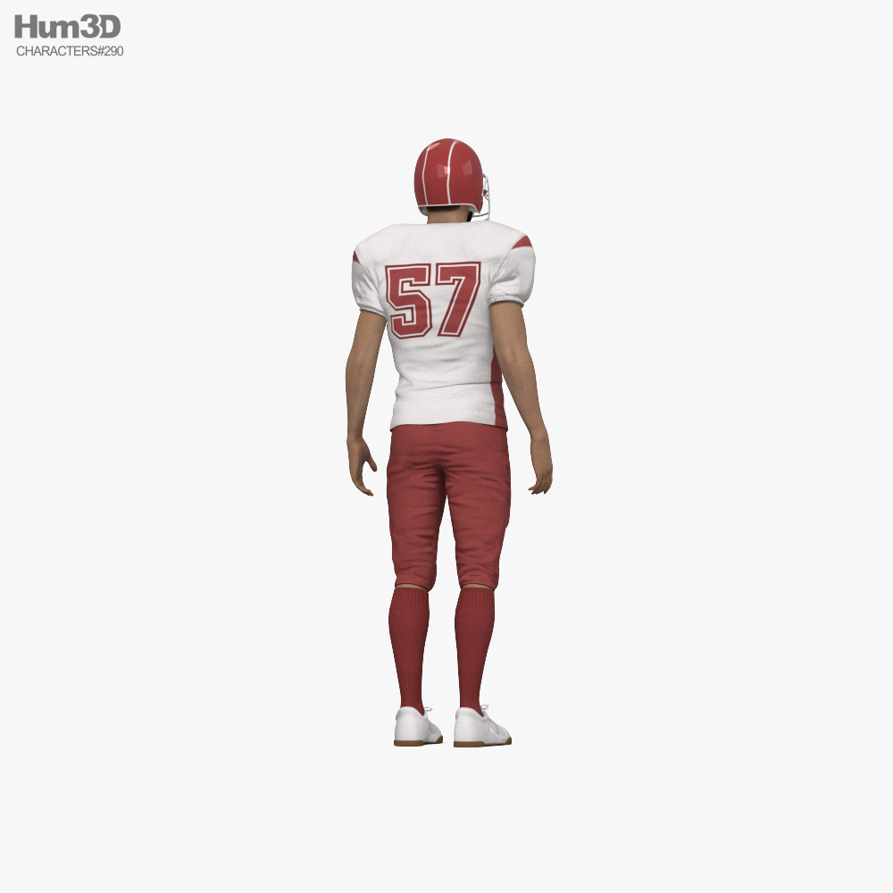 Middle Eastern Football Player 3D model - Download Character on ...