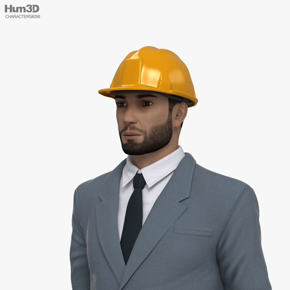 Middle Eastern Architect 3D model - Download Character on 3DModels.org