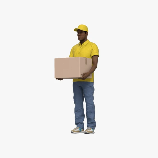 Delivery man 3D Models Download - 3DModels.org