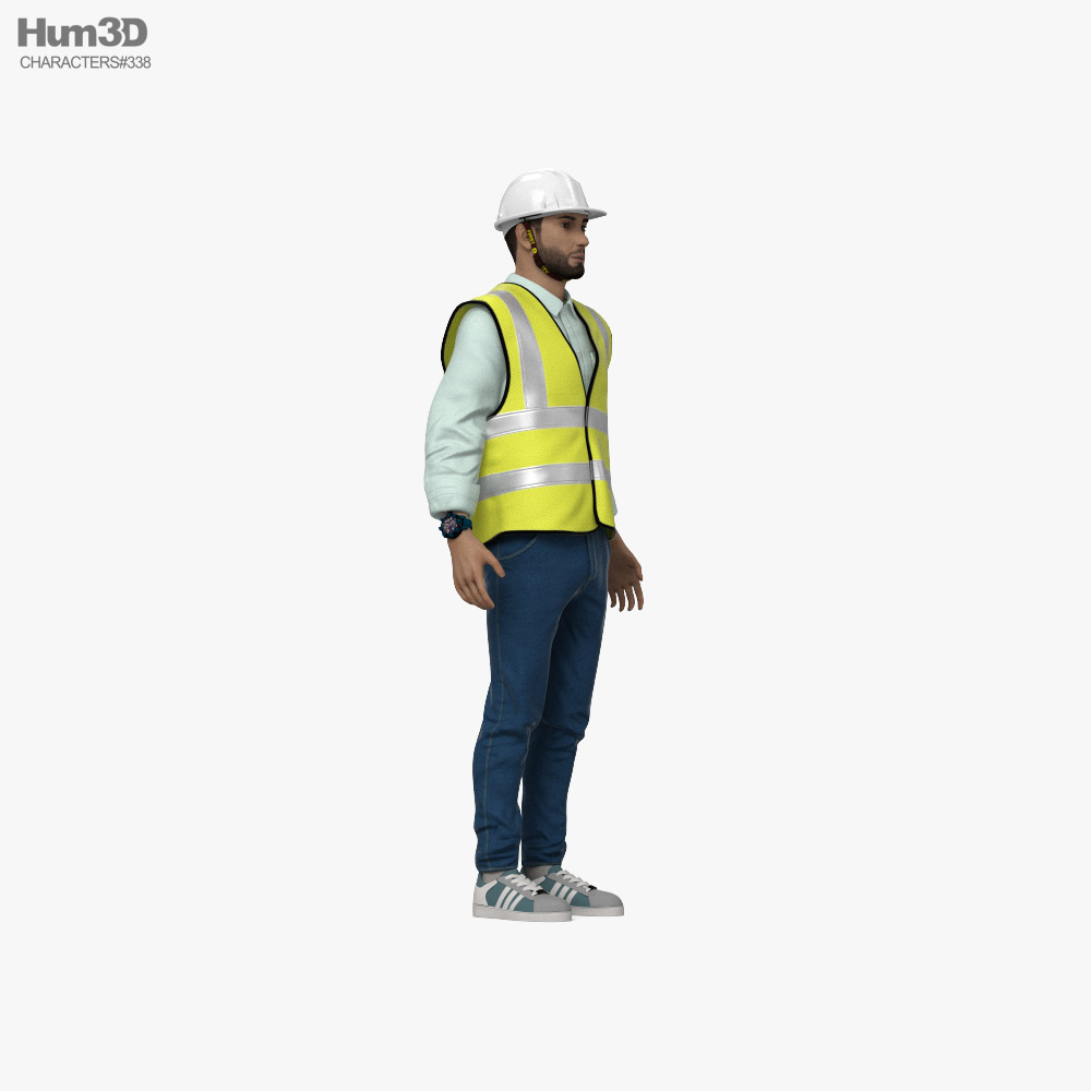 Middle Eastern Port Engineer 3D model - Download Character on 3DModels.org