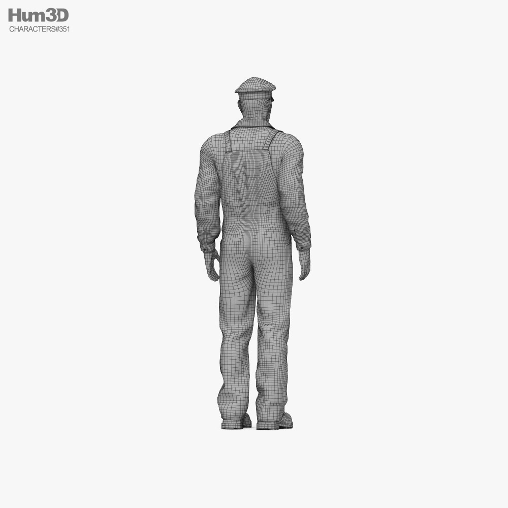 Middle Eastern Train Driver 3D модель - Скачать Character на 3DModels.org