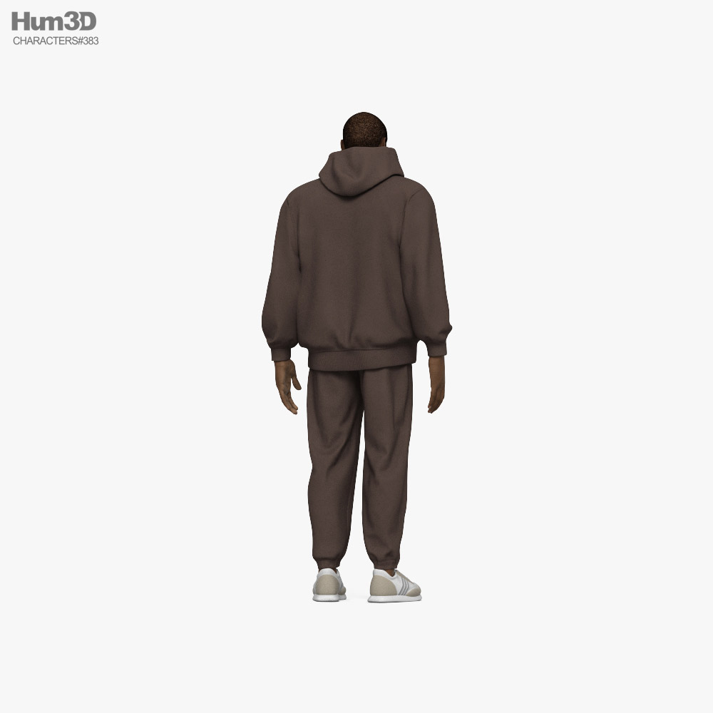 African-American Man in Tracksuit Modelo 3D - Baixar Character no ...