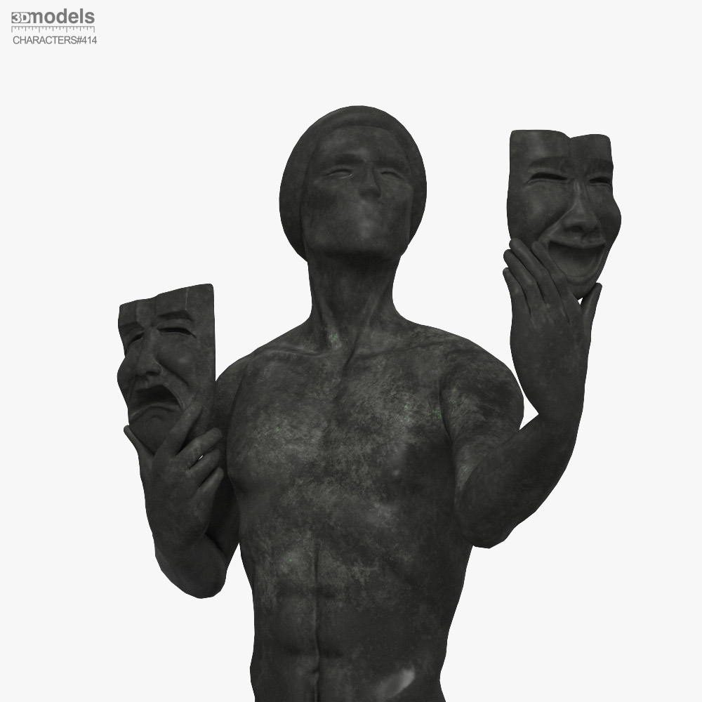 Screen Actors Guild Award 3D model - Download Trophy on 3DModels.org