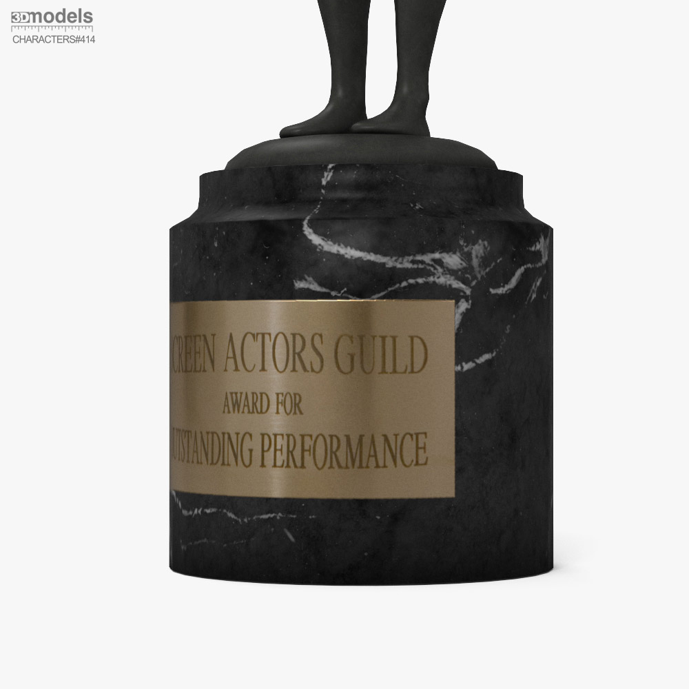 Screen Actors Guild Award 3D model - Download Trophy on 3DModels.org