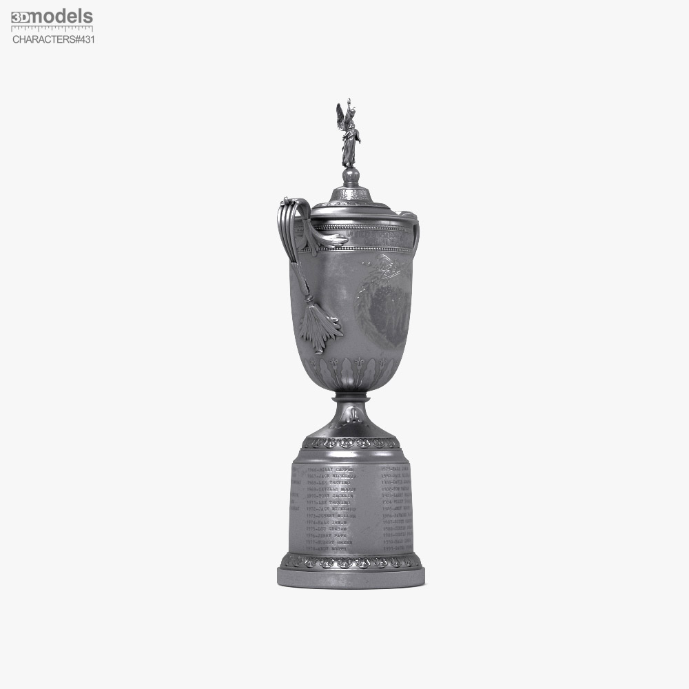 US Golf Open Trophy 3D model - Download Trophy on 3DModels.org
