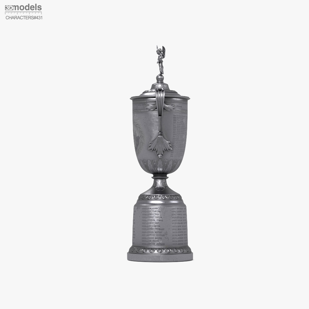 US Golf Open Trophy 3D model - Download Trophy on 3DModels.org
