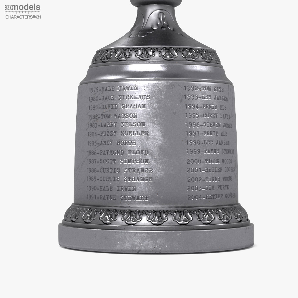 US Golf Open Trophy 3D model - Download Trophy on 3DModels.org