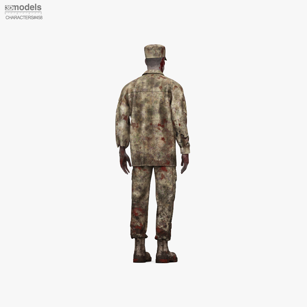 Soldado Zombie Modelo 3D - Baixar Criaturas mitológicas no 3DModels.org
