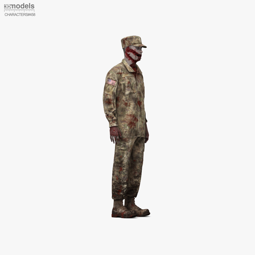 Soldado Zombie Modelo 3D - Baixar Criaturas mitológicas no 3DModels.org