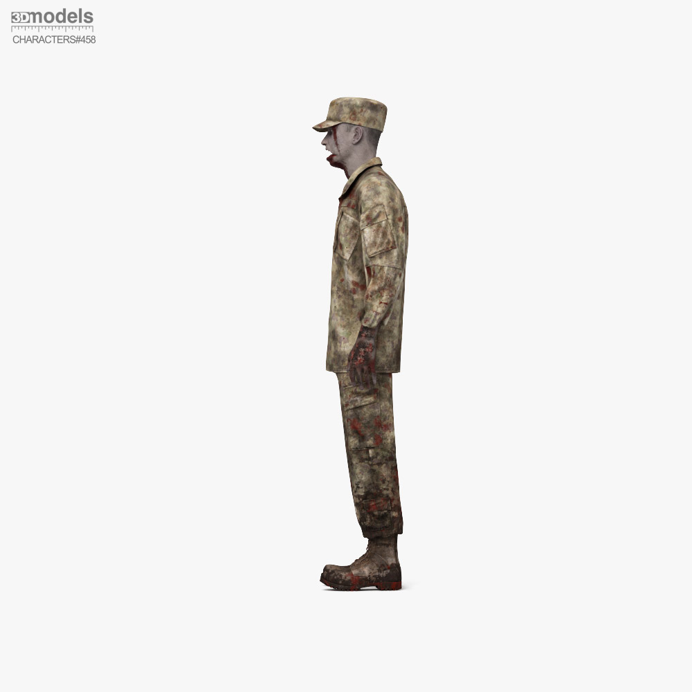 Soldado Zombie Modelo 3D - Baixar Criaturas mitológicas no 3DModels.org
