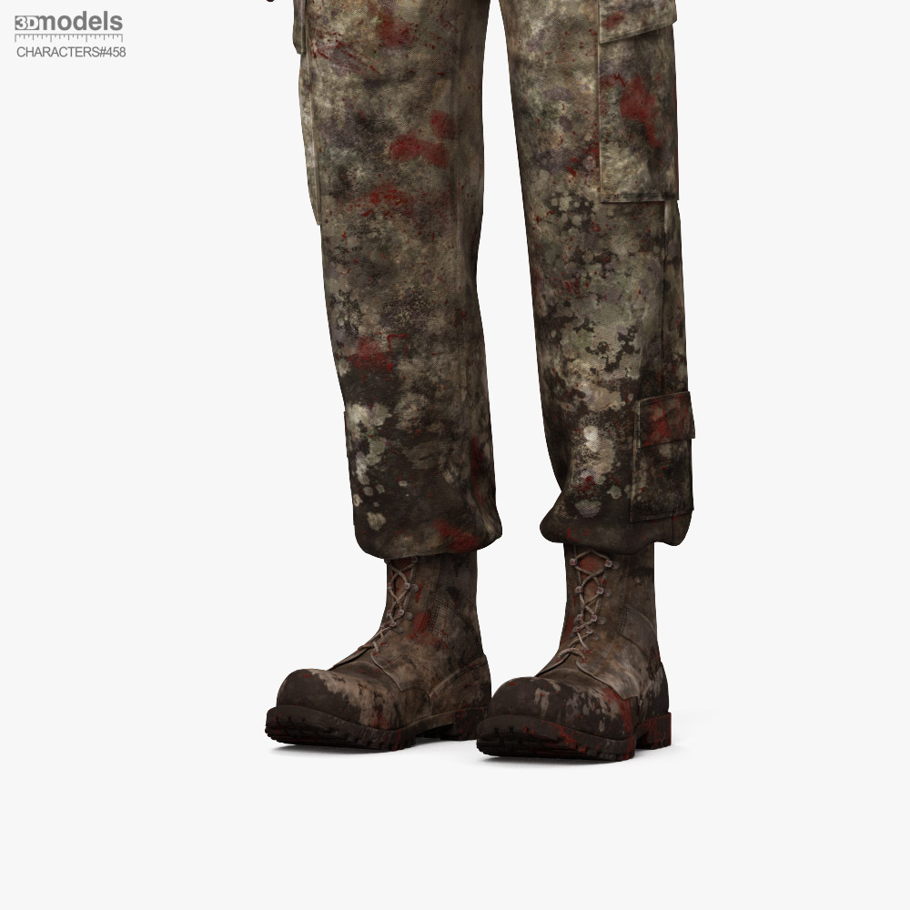 Soldado Zombie Modelo 3D - Baixar Criaturas mitológicas no 3DModels.org