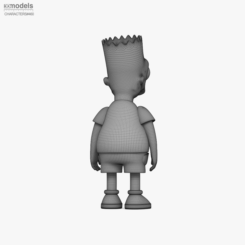Bart Simpson 3D model - Download Cartoon characters on 3DModels.org