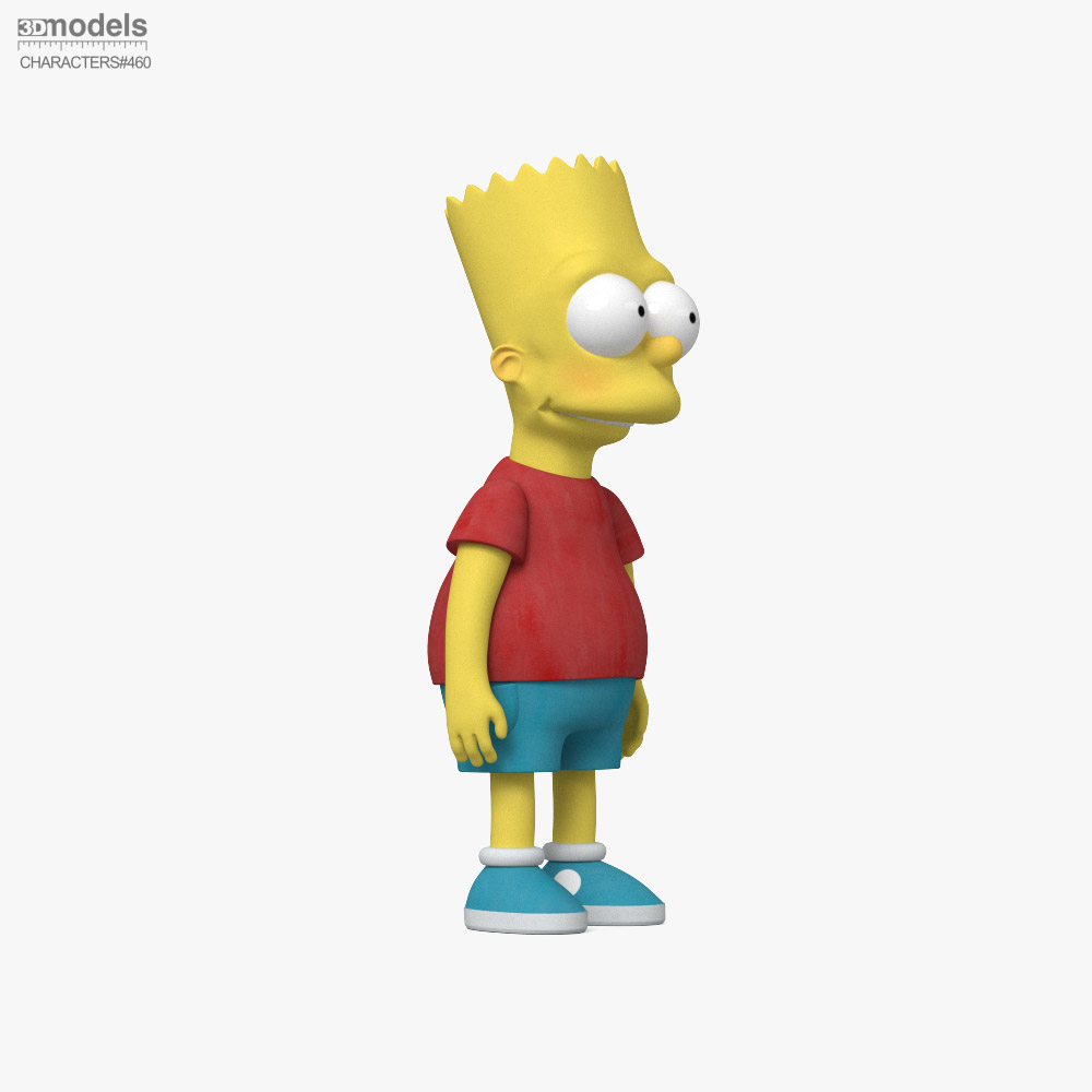 Bart Simpson 3D model - Download Cartoon characters on 3DModels.org
