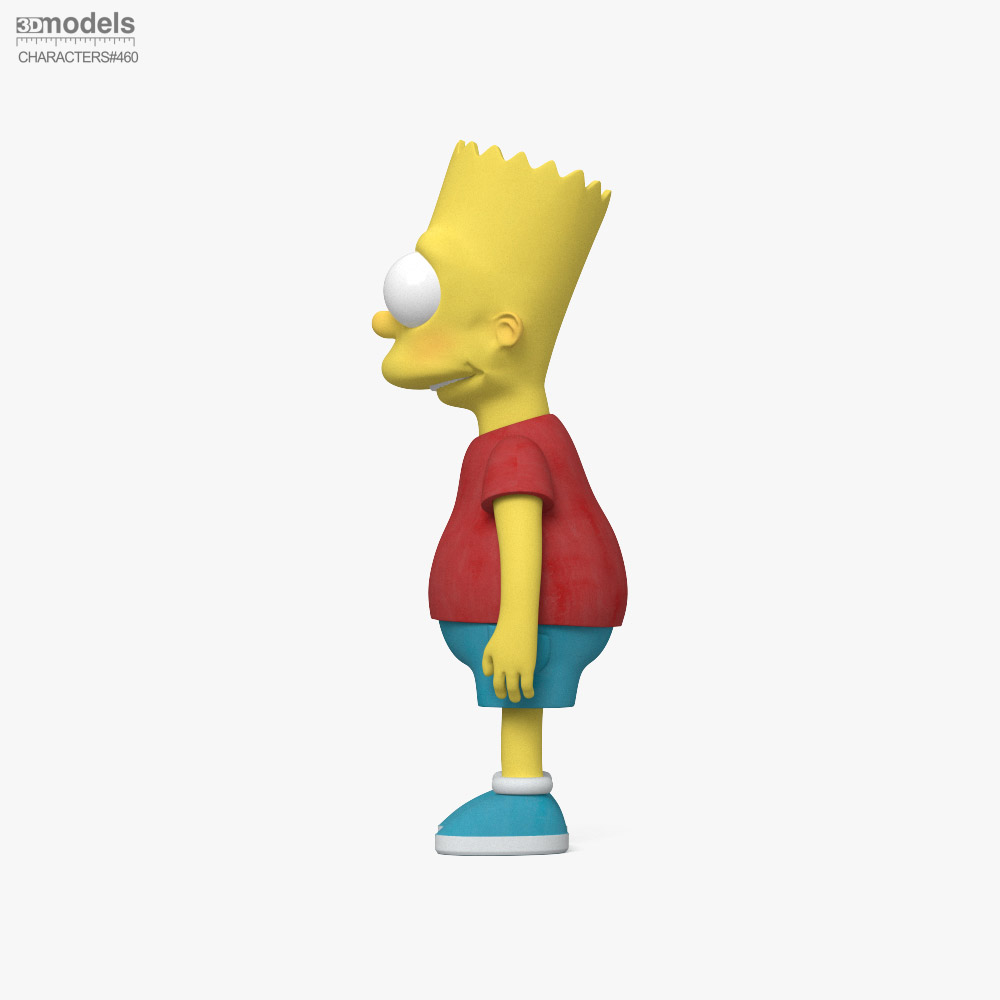 Bart Simpson 3D model - Download Cartoon characters on 3DModels.org