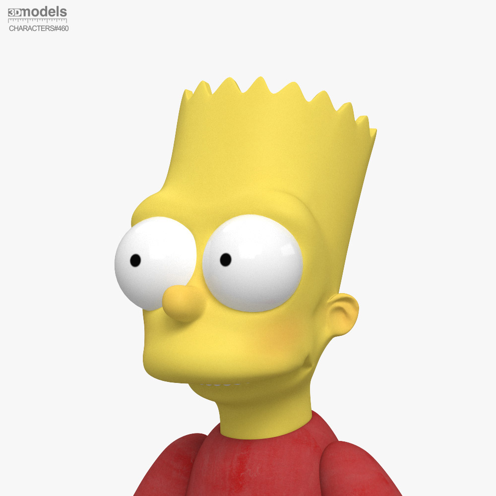 Bart Simpson 3D model - Download Cartoon characters on 3DModels.org