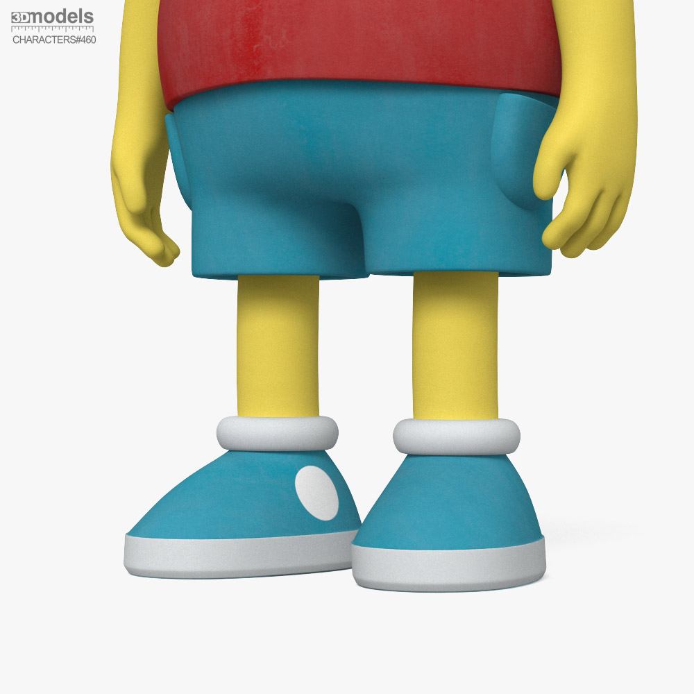 Bart Simpson 3D model - Download Cartoon characters on 3DModels.org