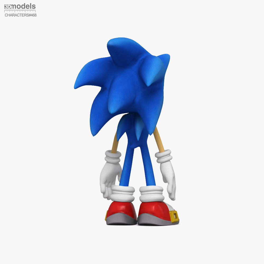 Sonic The Ouriço Modelo 3D - Baixar Personagens animados no 3DModels.org