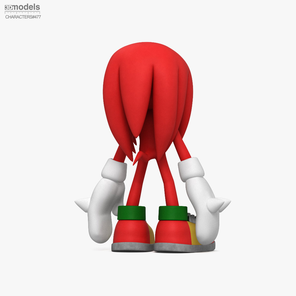 Knuckles the Echidna 3D model - Download Cartoon characters on 3DModels.org