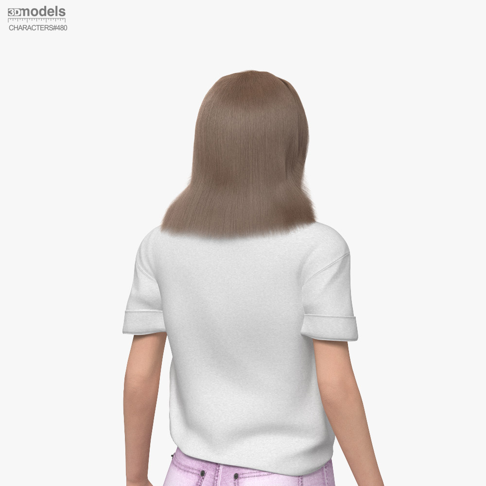 Generic Teenage Girl Modelo 3D - Descargar Character on 3DModels.org
