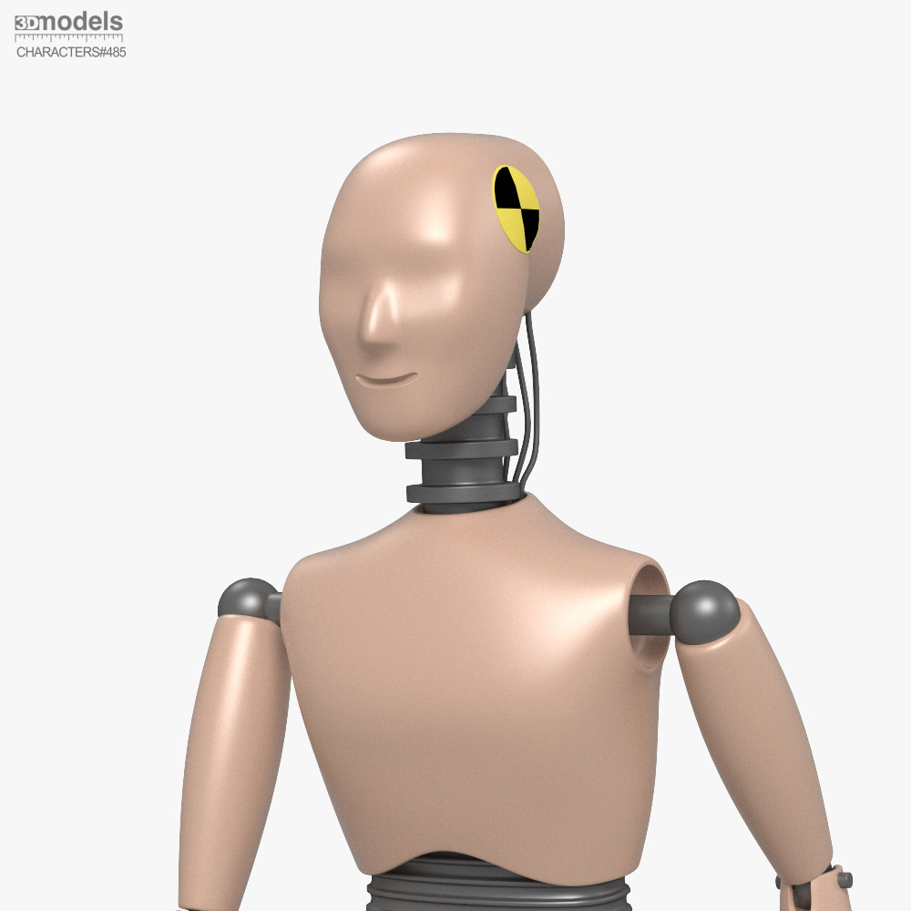Crash Test Dummy Walking 3D model - Download Vehicle equipment on ...